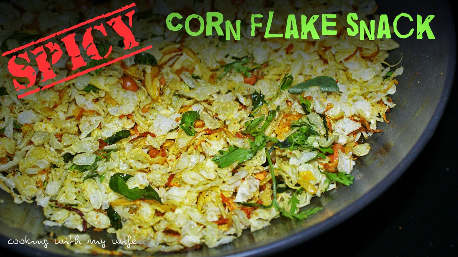 Spicy Corn Flake Snack