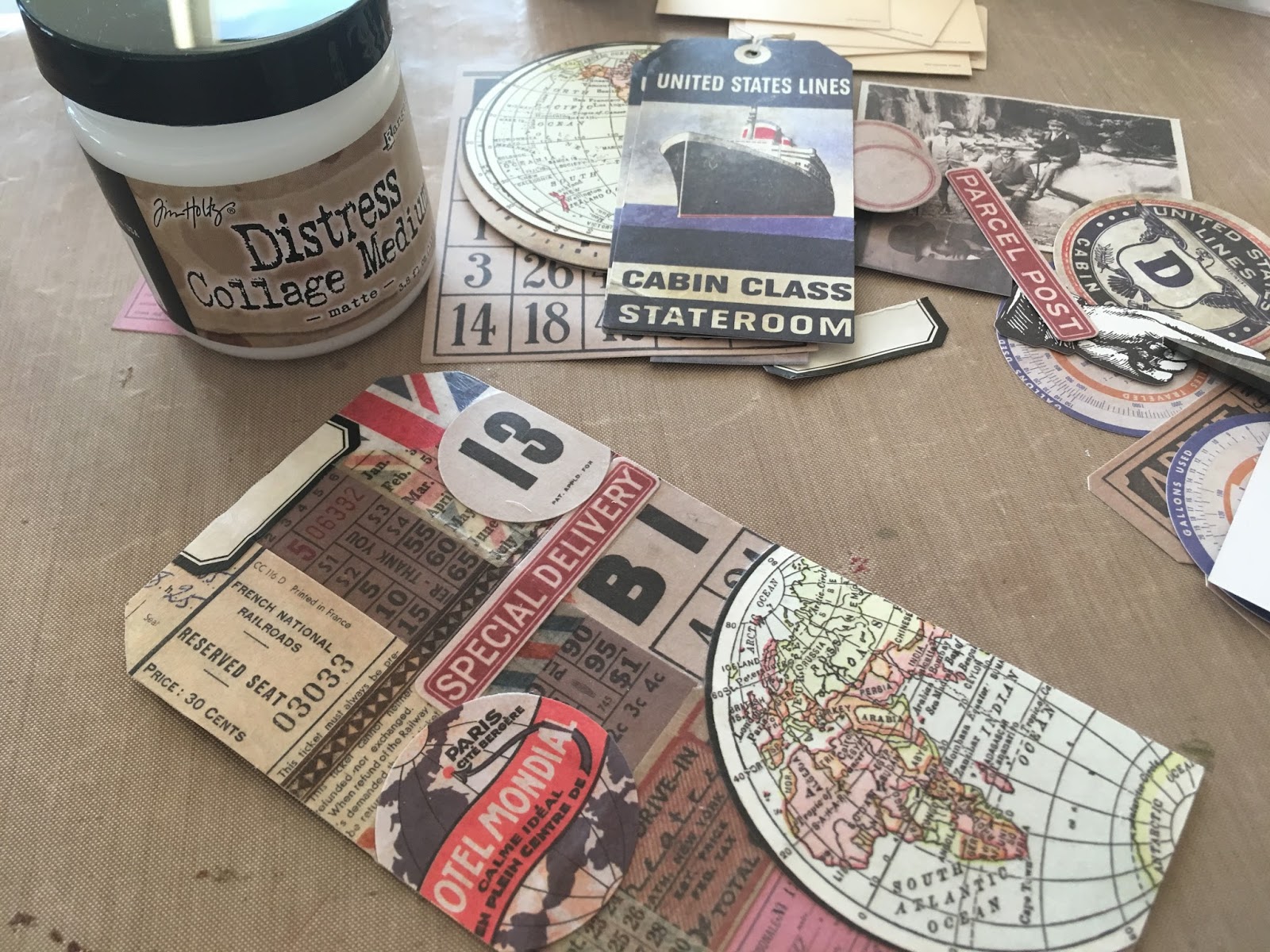 TFJB Inspiration Ave: Friday Focus - Tim Holtz/Ranger Collage Mediums ...