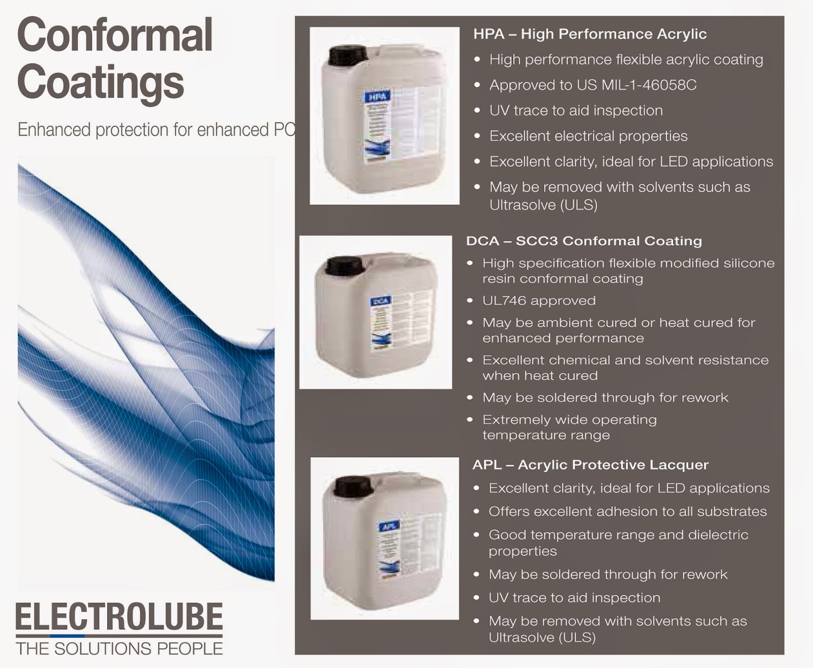 Conformal Coating ~ CHEMICAL DISTRIBUTOR