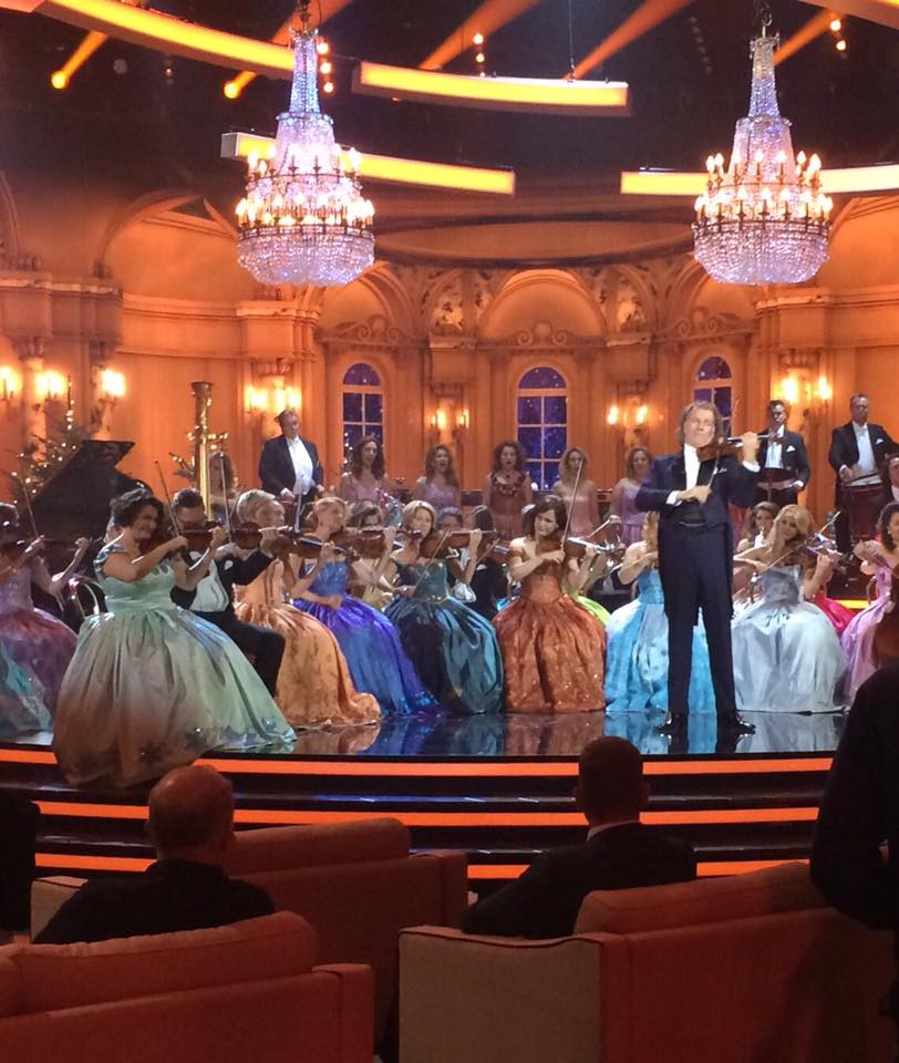 André Rieu Italian fan: Photos André Rieu with Carmen Neber (German TV)