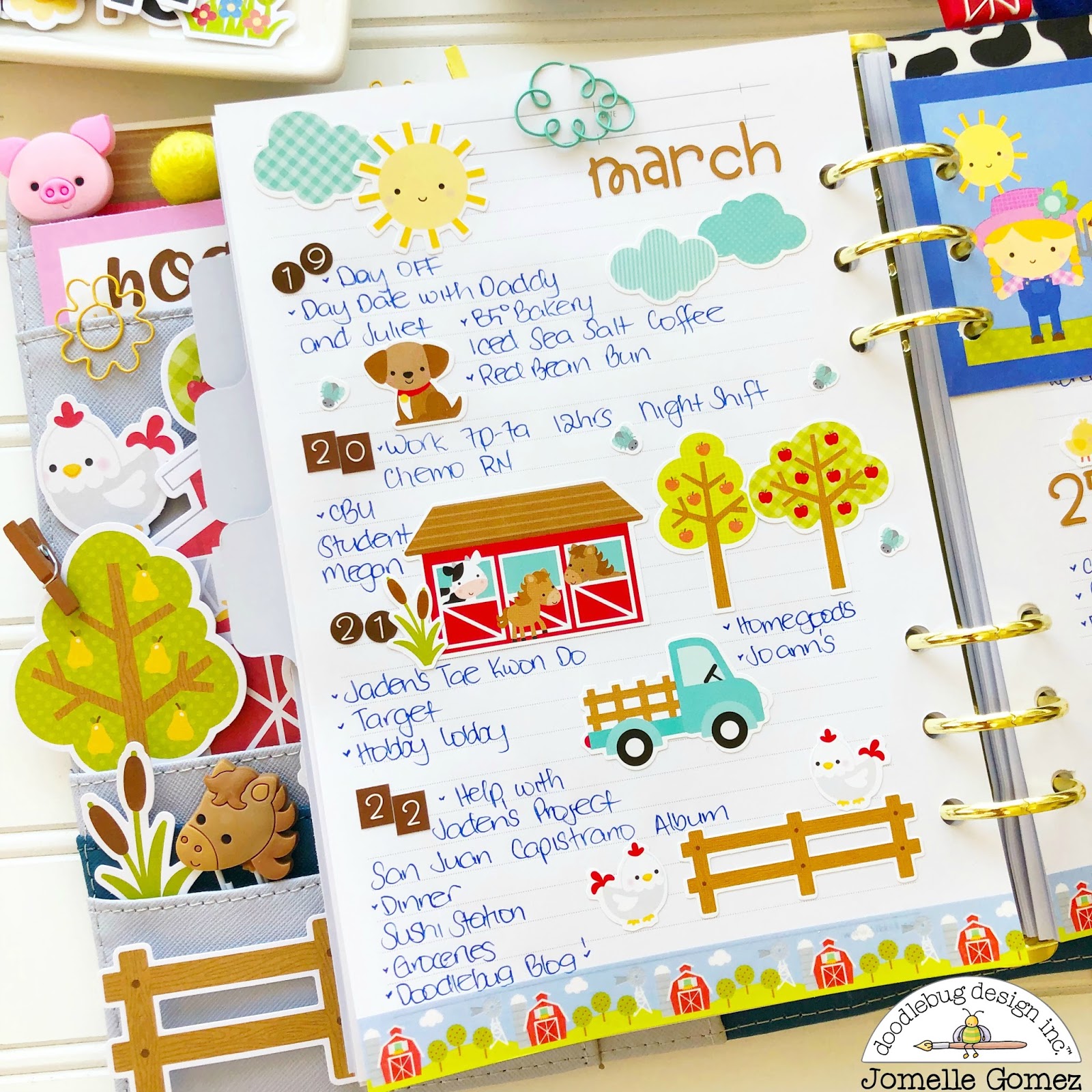 Doodlebug Design Inc Blog: Down On The Farm | Planner Pages with Jomelle