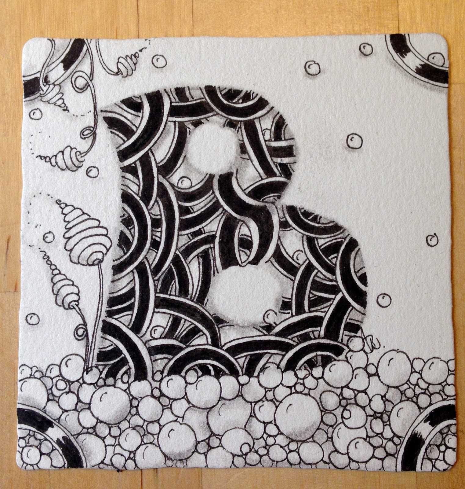 Die Seele basteln lassen: Zentangle Challenge #223 Umble