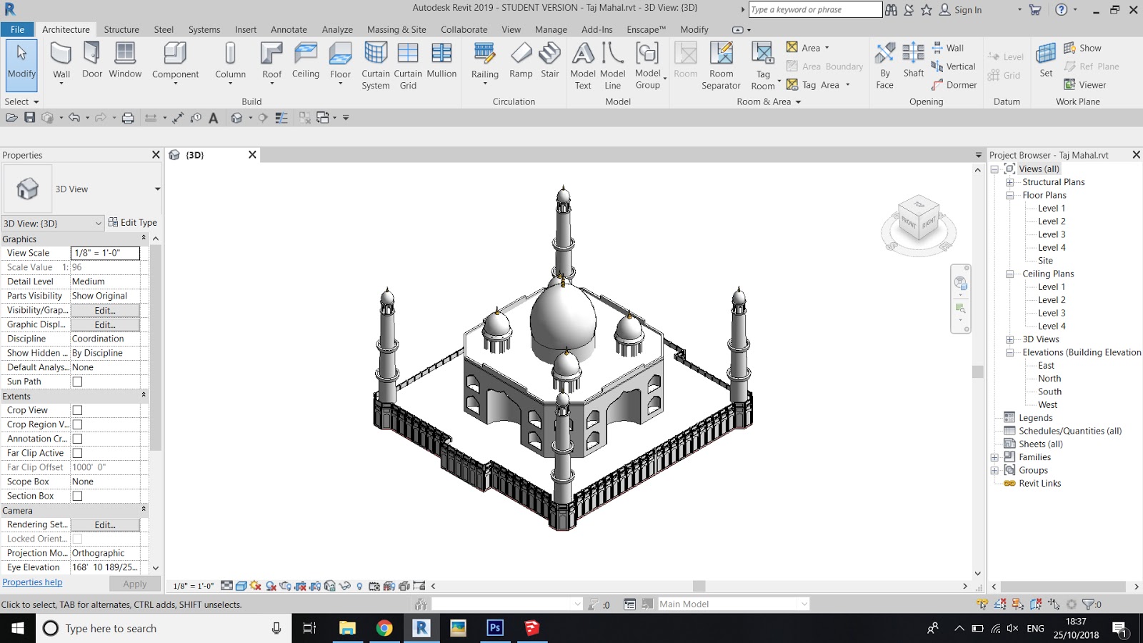 Modeling Taj Mahal In Revit Complete Tutorial – CAD Needs (Download ...