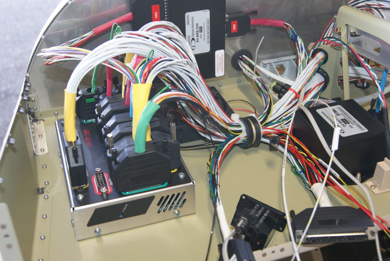 DOG Aviation John's RV-12 Blog: Instrument Panel Wiring Completed ...