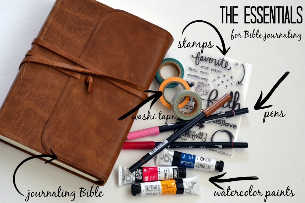 Bible Journaling Four Different Ways the Essentials in Action