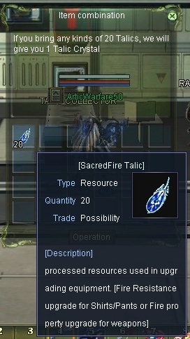 RF Online Gamming Info: RF : Kegunaan Talic Crystal - Part 2