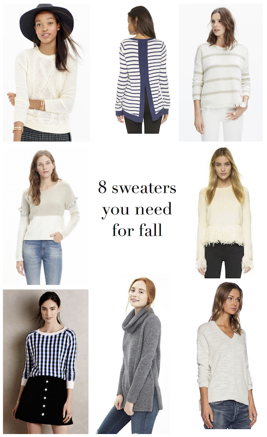 8 Sweaters You Need for Fall