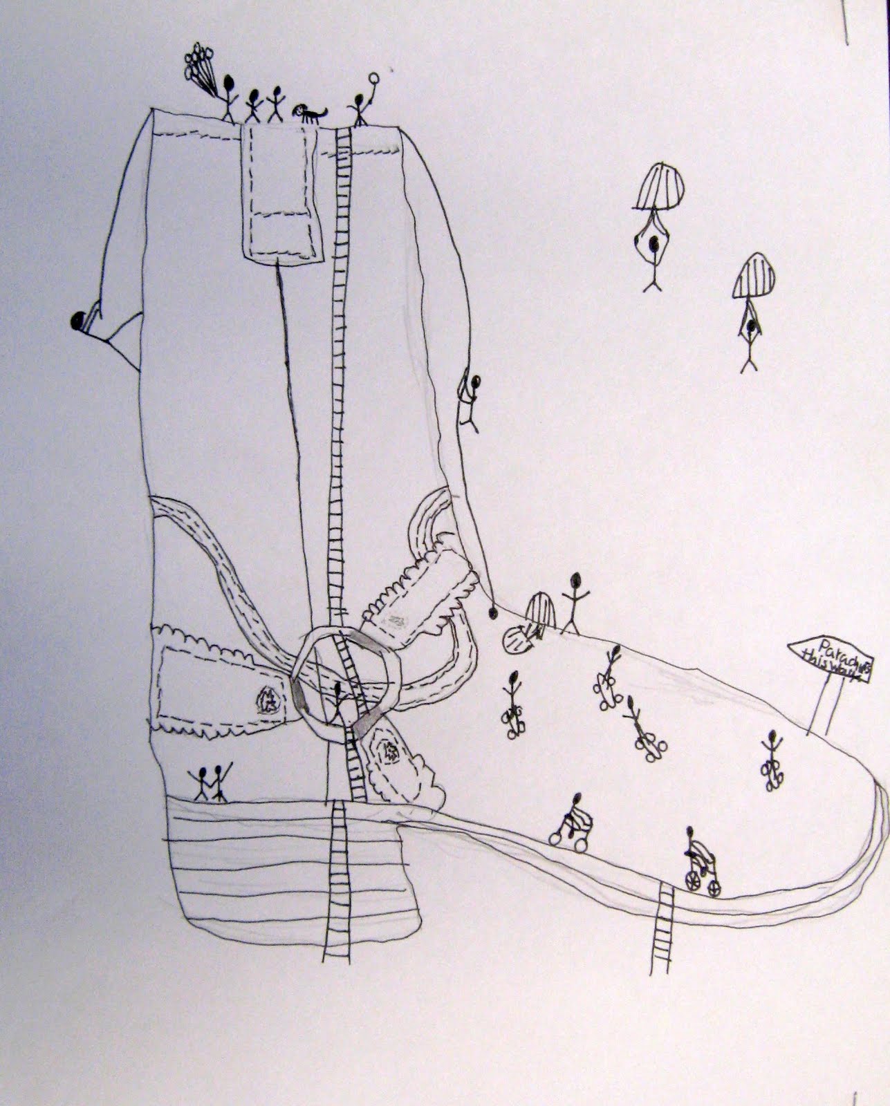 Art is Basic-- Art Teacher Blog: Contour Shoes-- 3rd grade