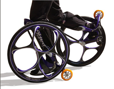 Patines con una sola rueda grande y de lado | La Guarida Geek