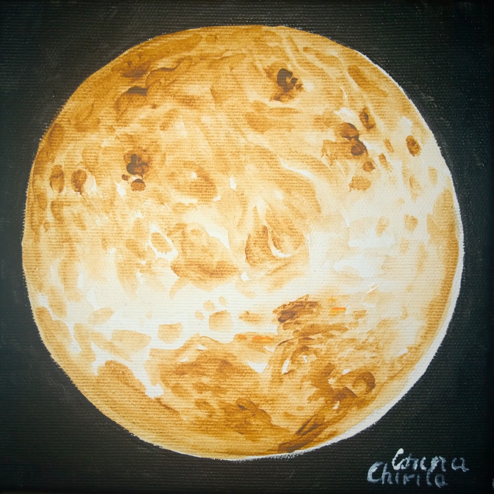 Grafica si pictura de Corina Chirila: Pamantul , Venus si Mercur