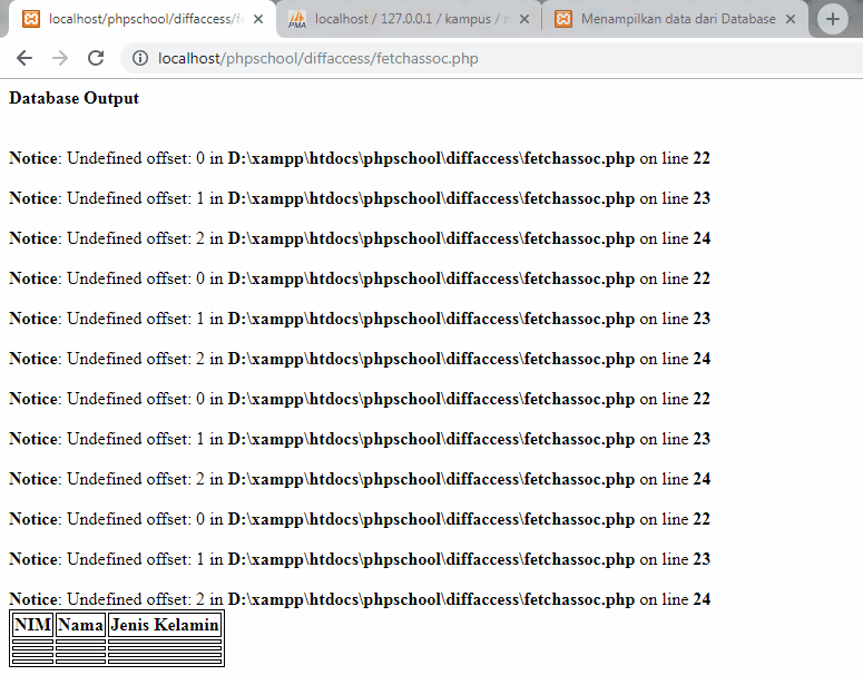 Perbedaan mysqli_fetch_row, mysqli_fetch_assoc dan mysqli_fetch_array