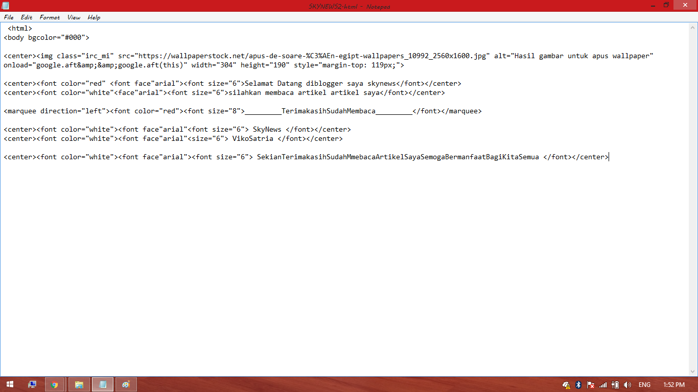 Cara membuat Script Deface Simple