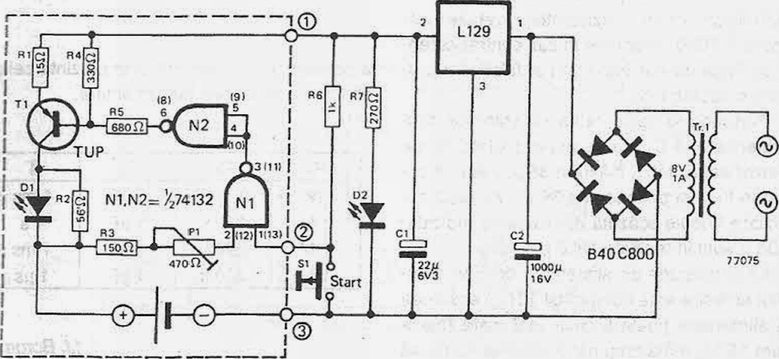 încărcător acumulator NiCd (44) | Schema Electrica