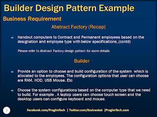 Sql server, .net and c# video tutorial: Builder Design Pattern Implementation - Slides