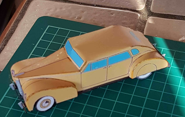 SP. Papel Modelismo: PaperCraft 1940 Nash Ambassador Sedan