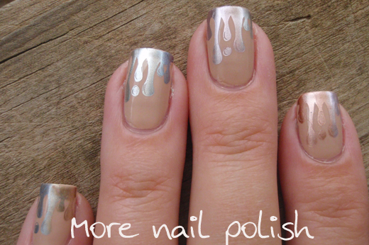 Stamped drips ~ More Nail Polish