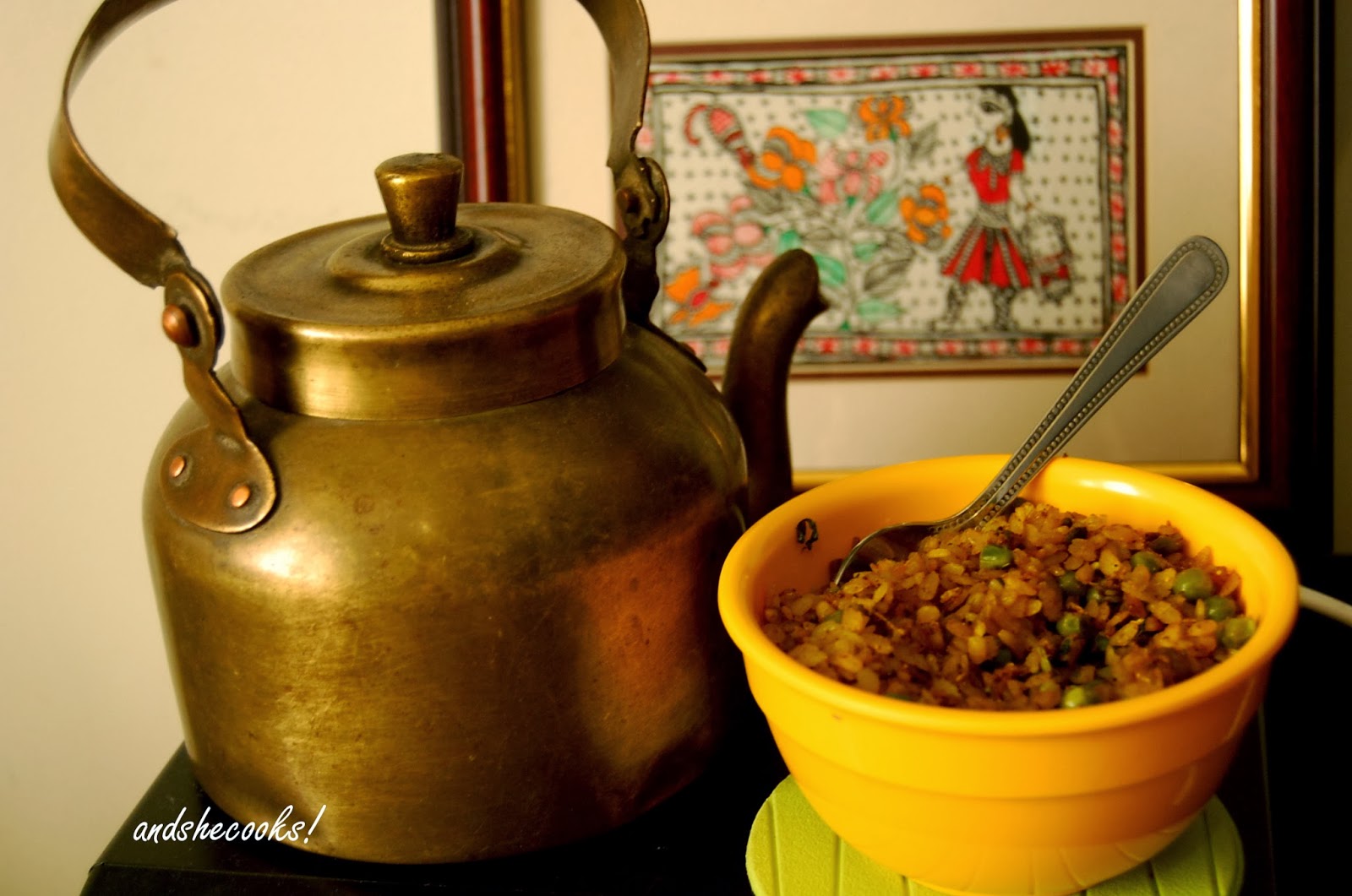 AndSheCooks!: Benarsi Chuda Matar- minus the frills!