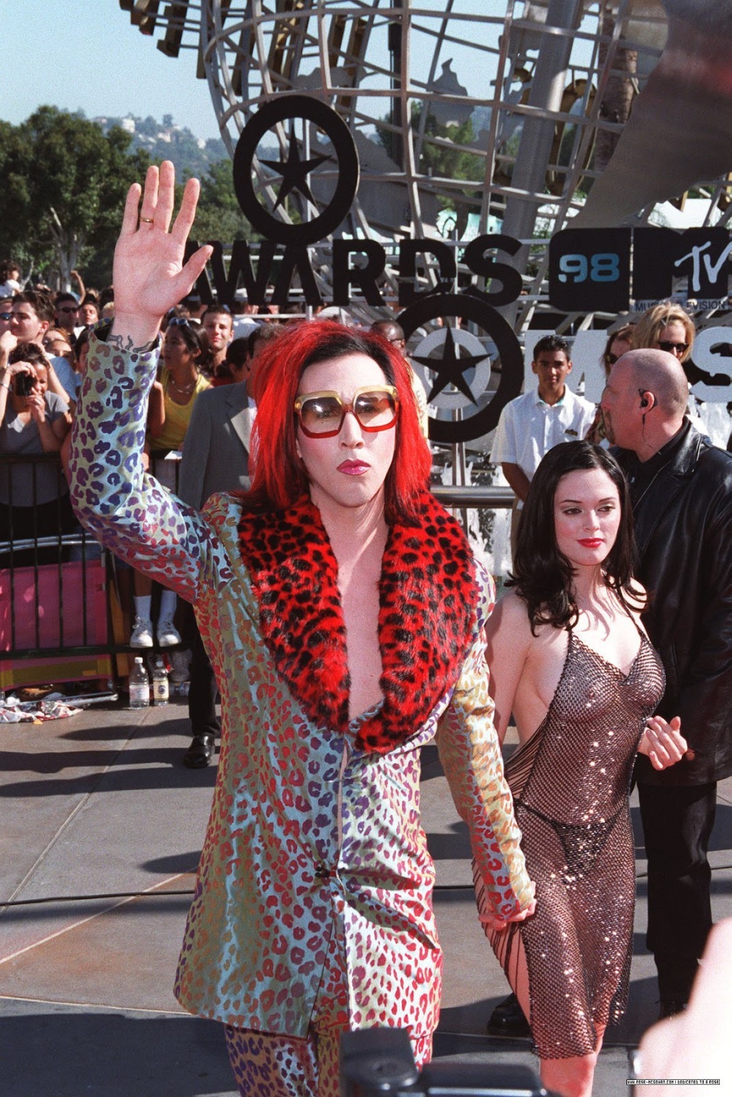MTV Stars: VMA's Rose McGowan & Marilyn Manson