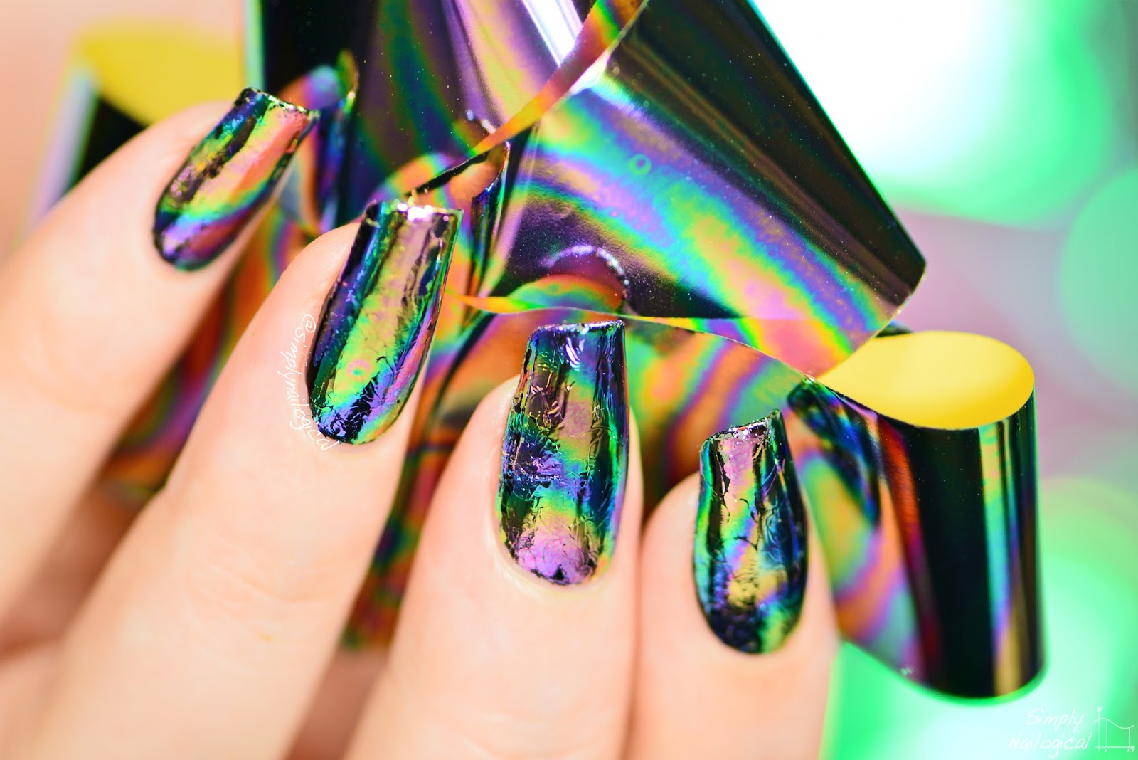 Simply Nailogical: Oil spill / oil slick nails
