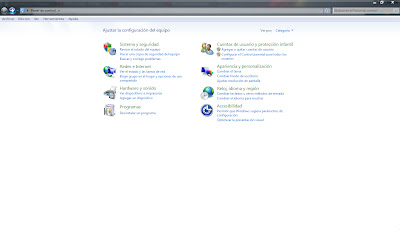 Windows 7: Panel de control