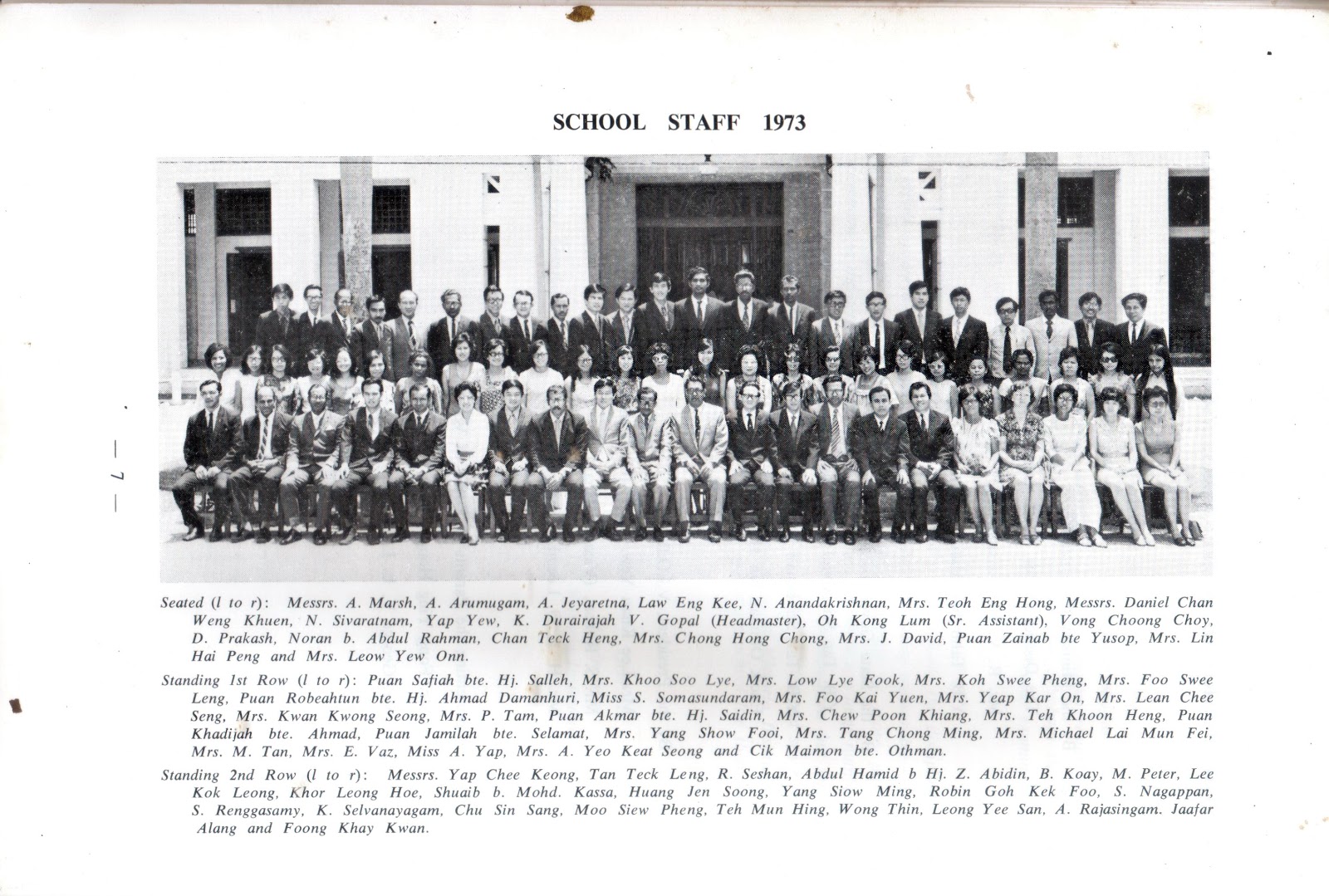 Victoria Institution Kuala Lumpur Archives (1962 to 1975): 1973 V I ...