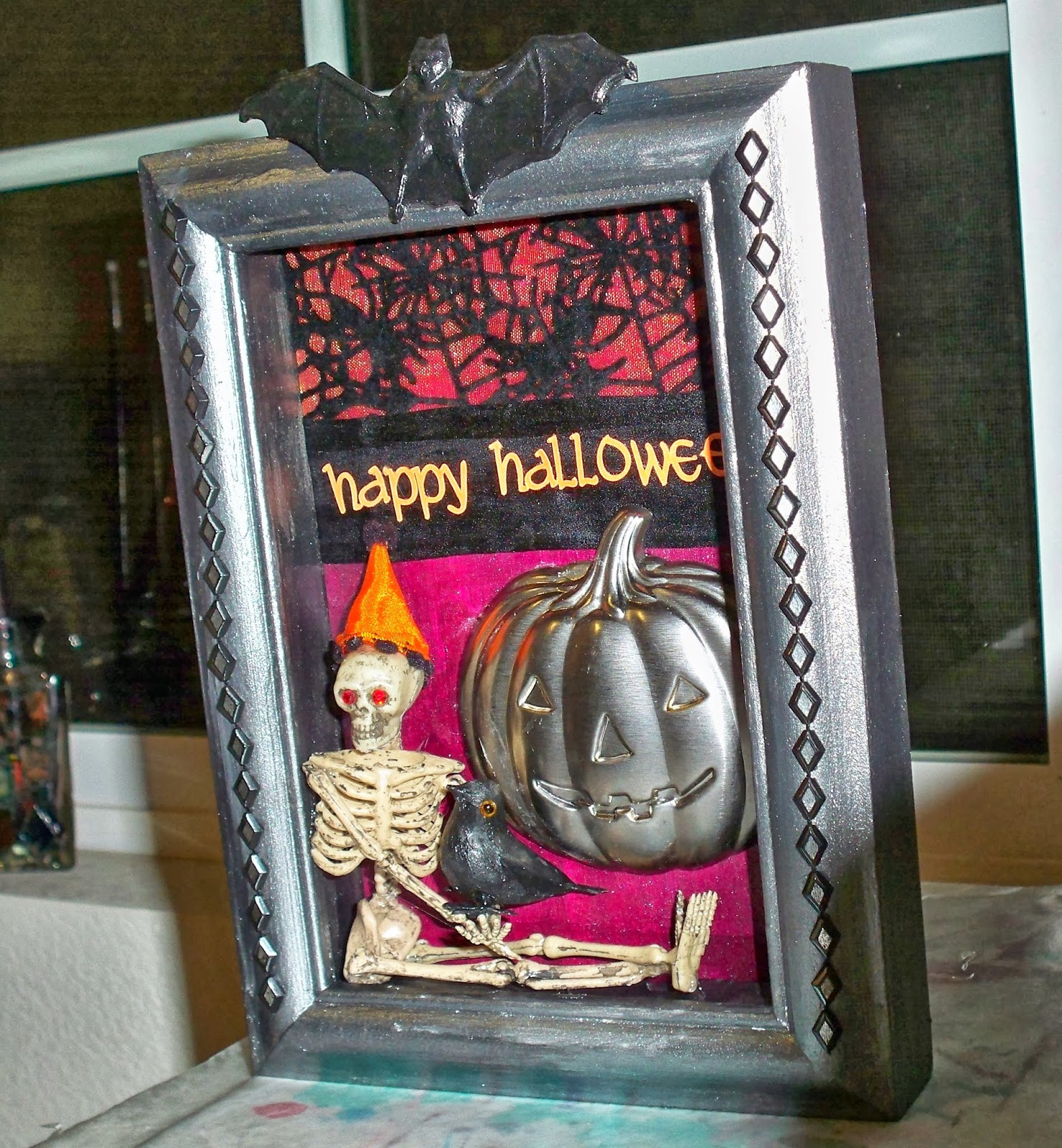 Art-Without-Anxiety: Halloween Shadow Box & May Arts Ribbon Halloween ...