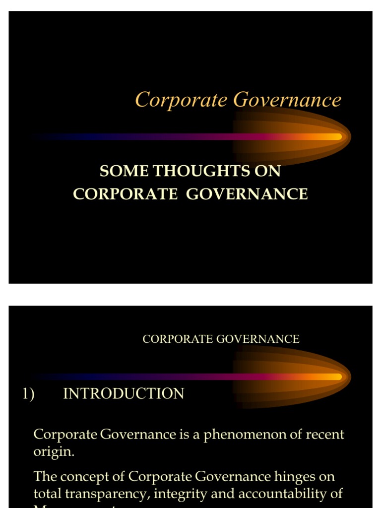 Corporate Governance Ppt Scribd India corporate-governance-ppt-scribd-india