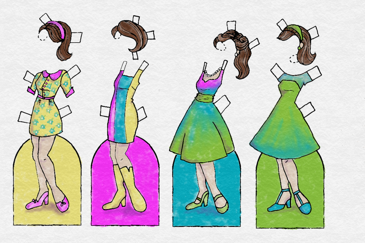 Paper Doll School: Expirimenting with Fresh Paint