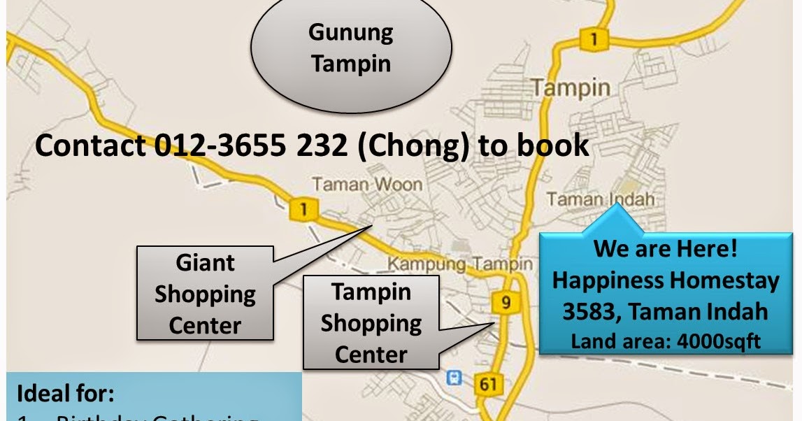 Home Stay in Taman Indah Tampin (8 mins to A'famosa) RM 400/overnight ...