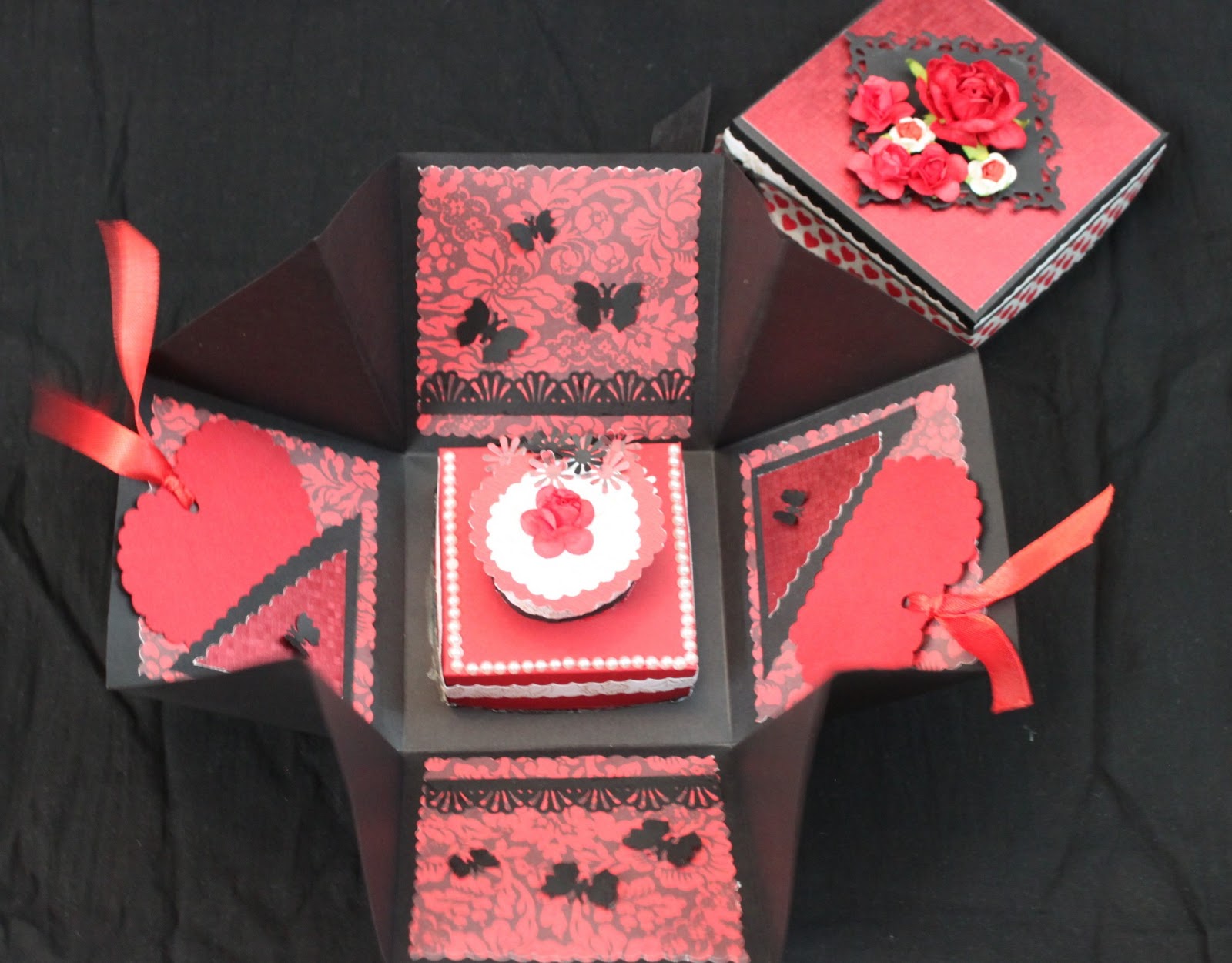 Crafted Creations: Explosion Box.. Love theme..