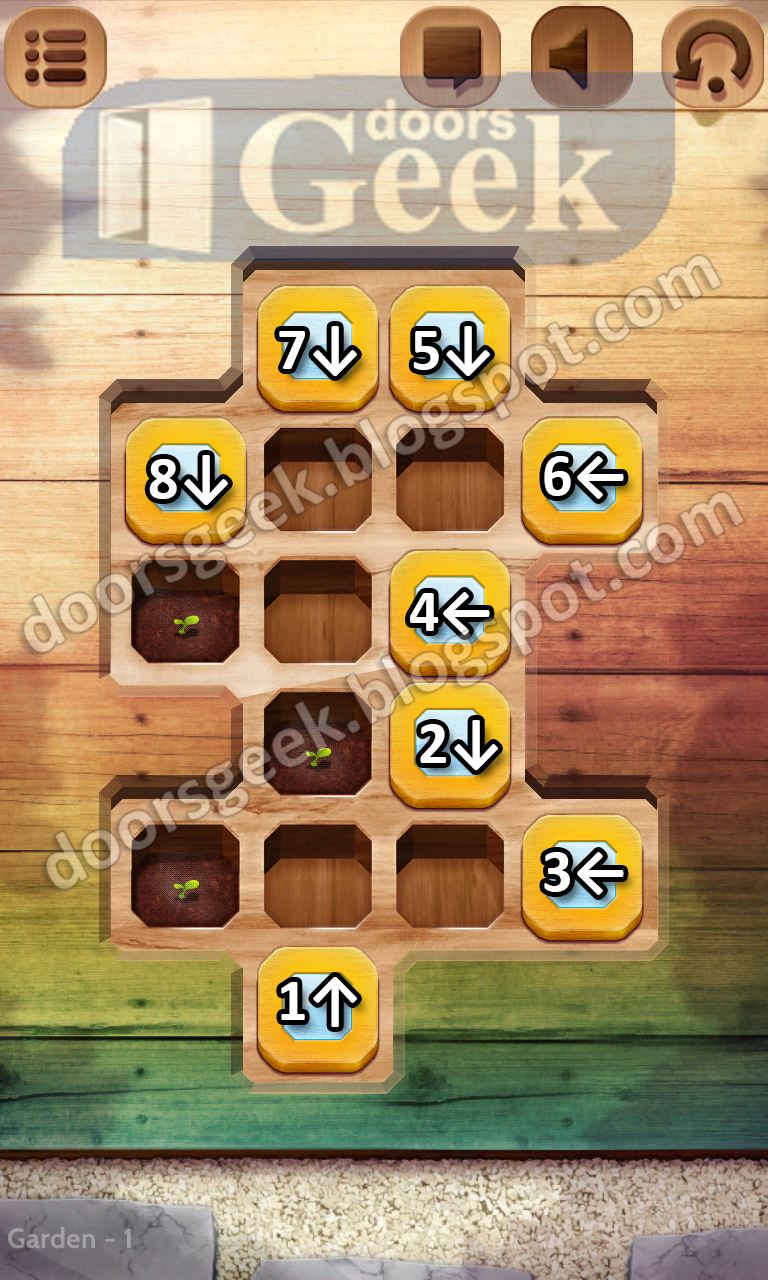 Puzzle Retreat Garden Level 1 ~ Doors Geek