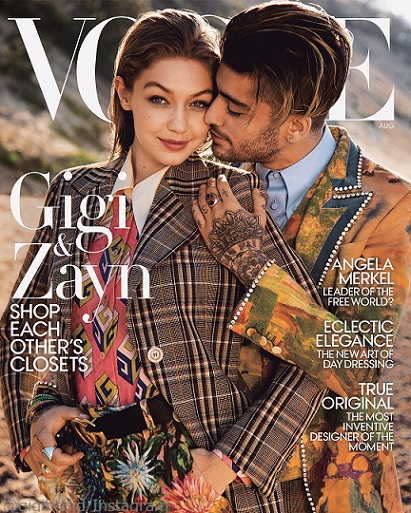 海外セレブニュース&ファッションスナップ Celenew(セレニュー) 【ジジ・ハディッド】恋人ゼイン・マリクとvogueの表紙を飾る!