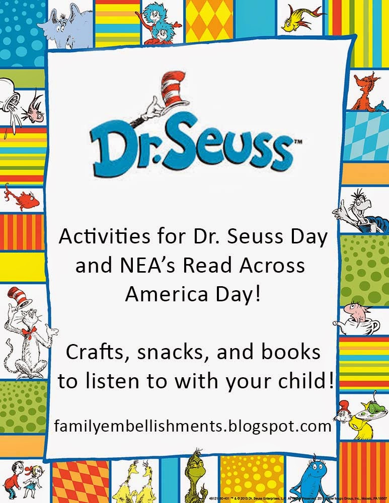 Family Embellishments: Dr. Seuss Day and NEA's Read Across America Day