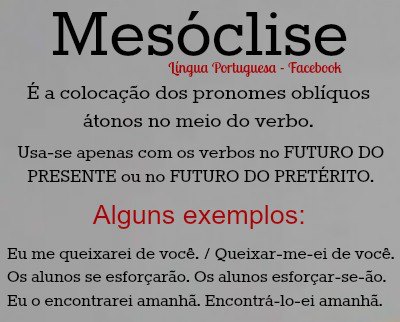 https://desestresse-aqui.blogspot.com/: Língua Portuguesa - Mesóclise