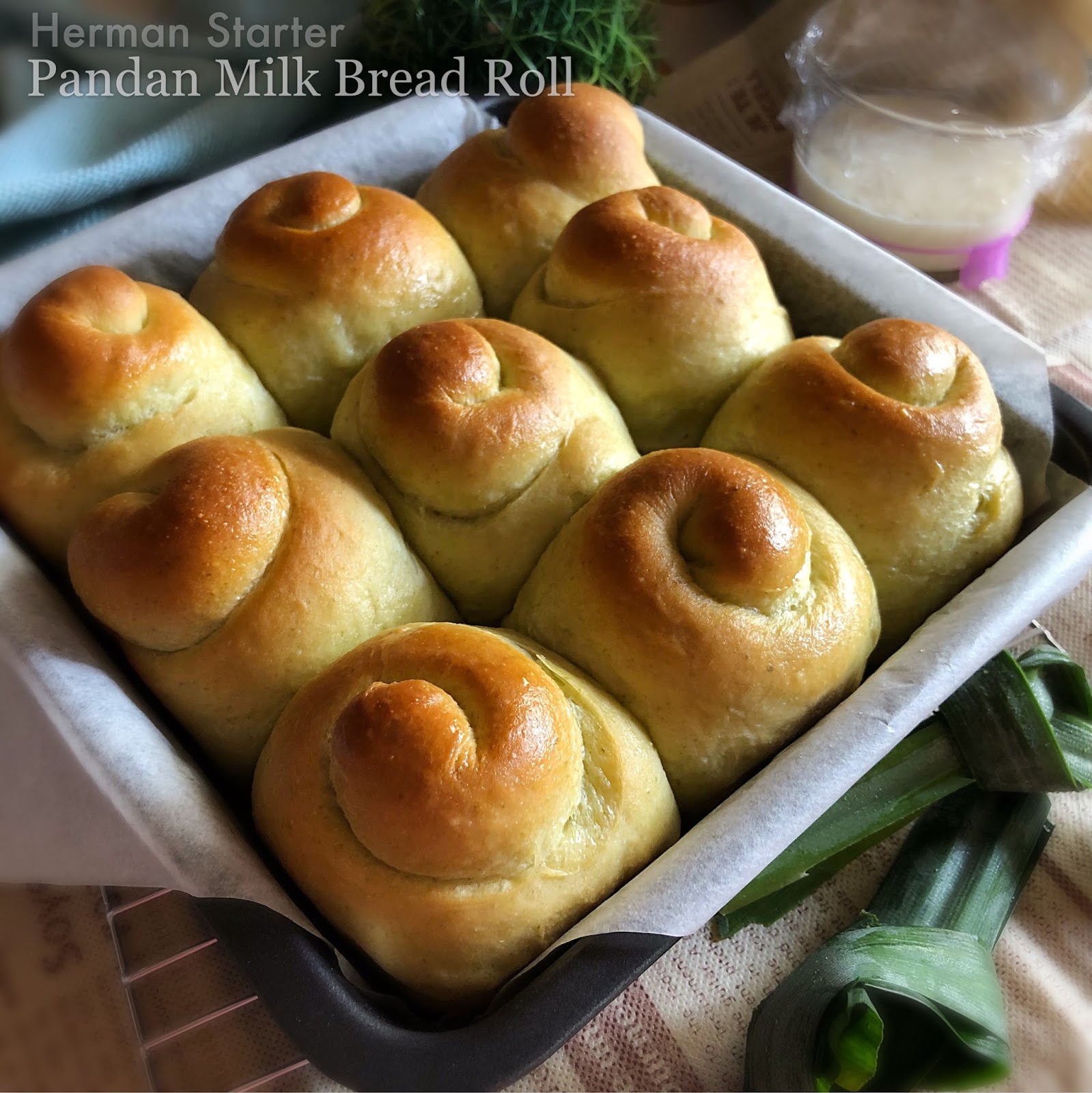 My Mind Patch: Herman - Pandan Milk Bread Roll