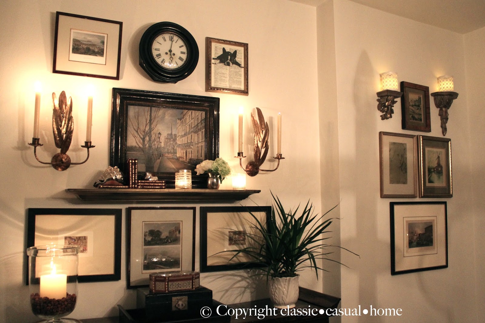 Project Design: Vintage Gallery Wall Completed! | Classic Casual Home