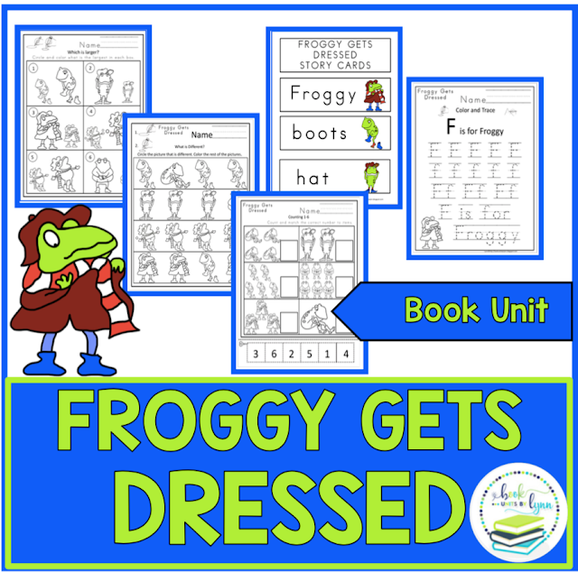 FROGGY GETS DRESSED BOOK UNIT ~ Book Units by Lynn