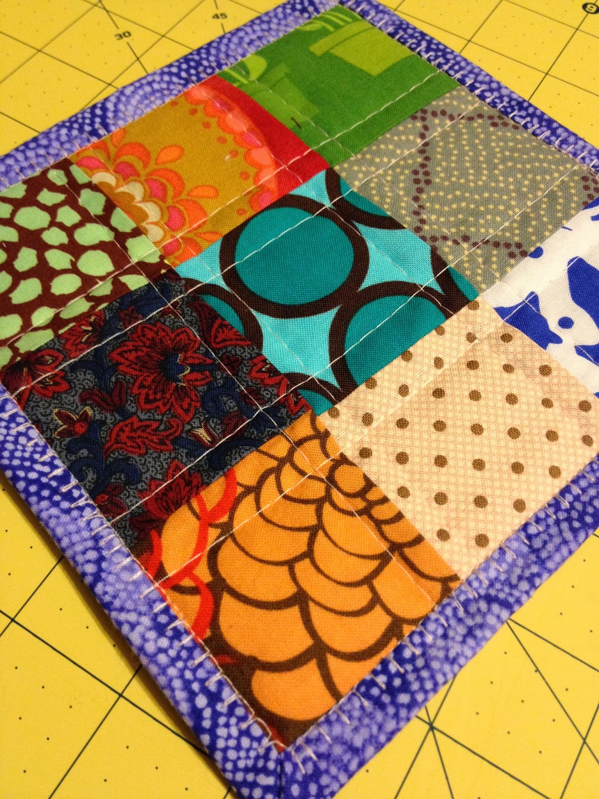 Noguchi Designs: scrappy charm coasters