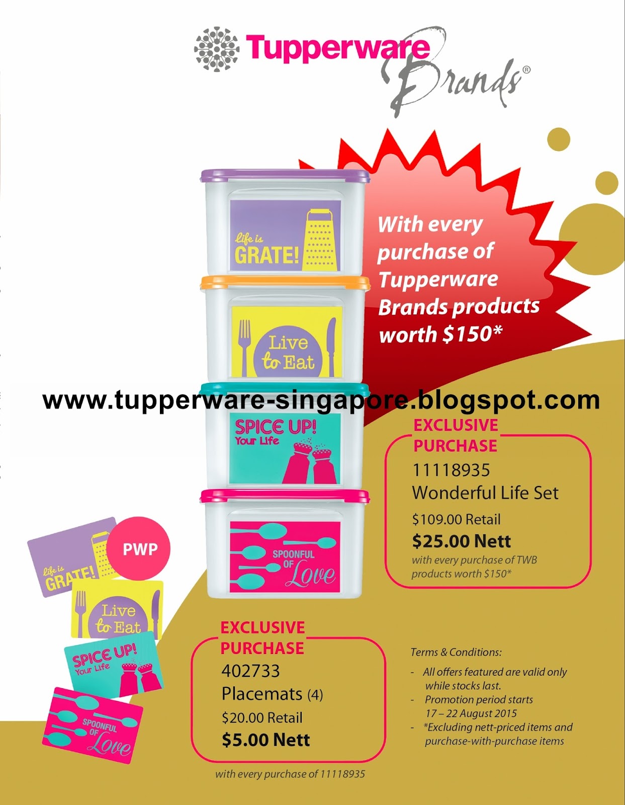 Buy Tupperware in Singapore: Pre-Jubilee E-Promotion