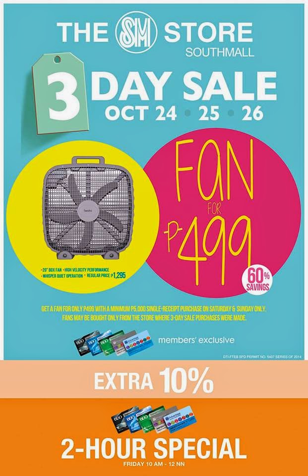 Manila Shopper: SM Southmall BIG 3-day SALE: Oct 24-26 2014