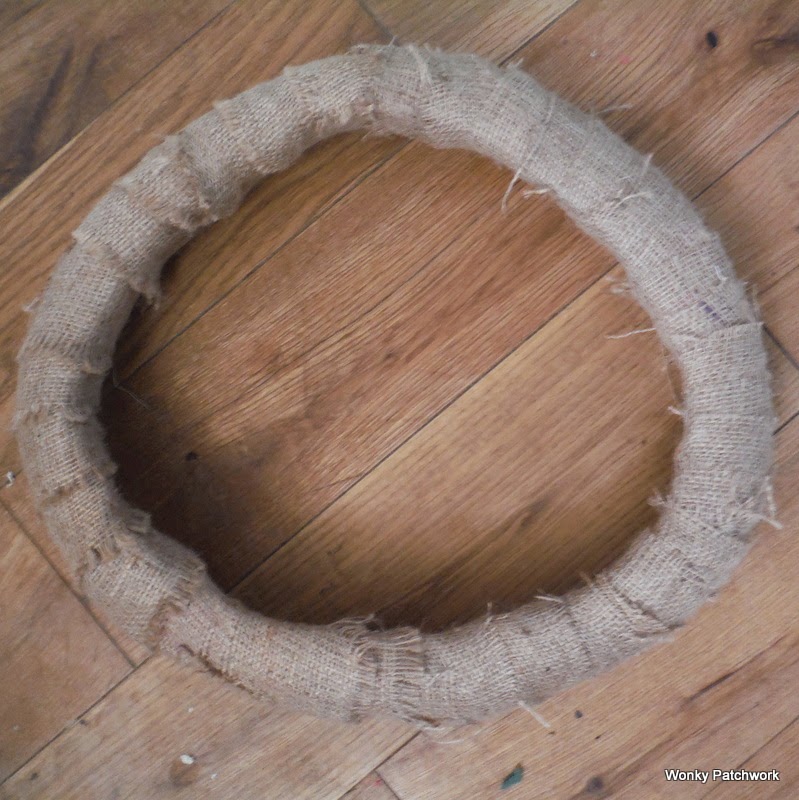 Wonky Patchwork: Spring Flower Wreath