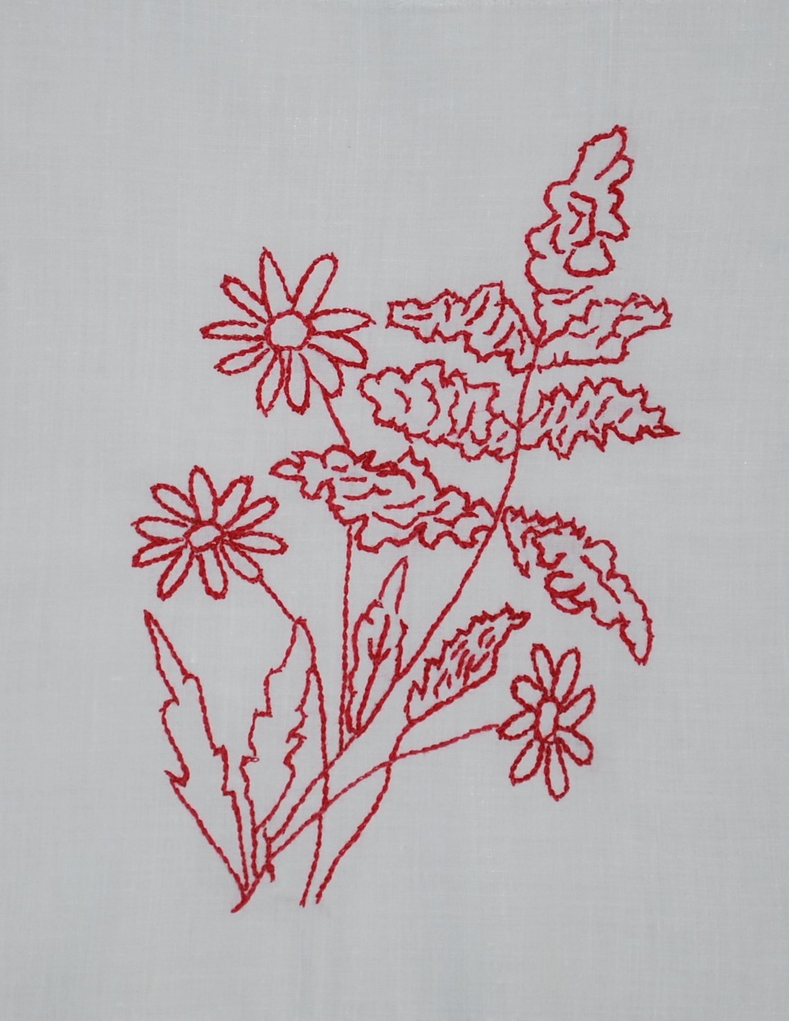 Quilts-Vintage and Antique: Redwork Pattern V