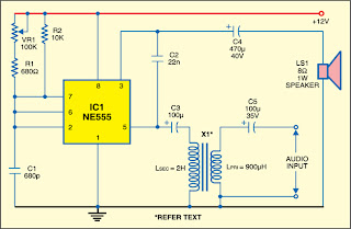 Belajar Teknik: 555 Timer PWM Audio Amplifier