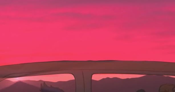Bart on the Road - A Simpsonwave Background Wallpaper Engine