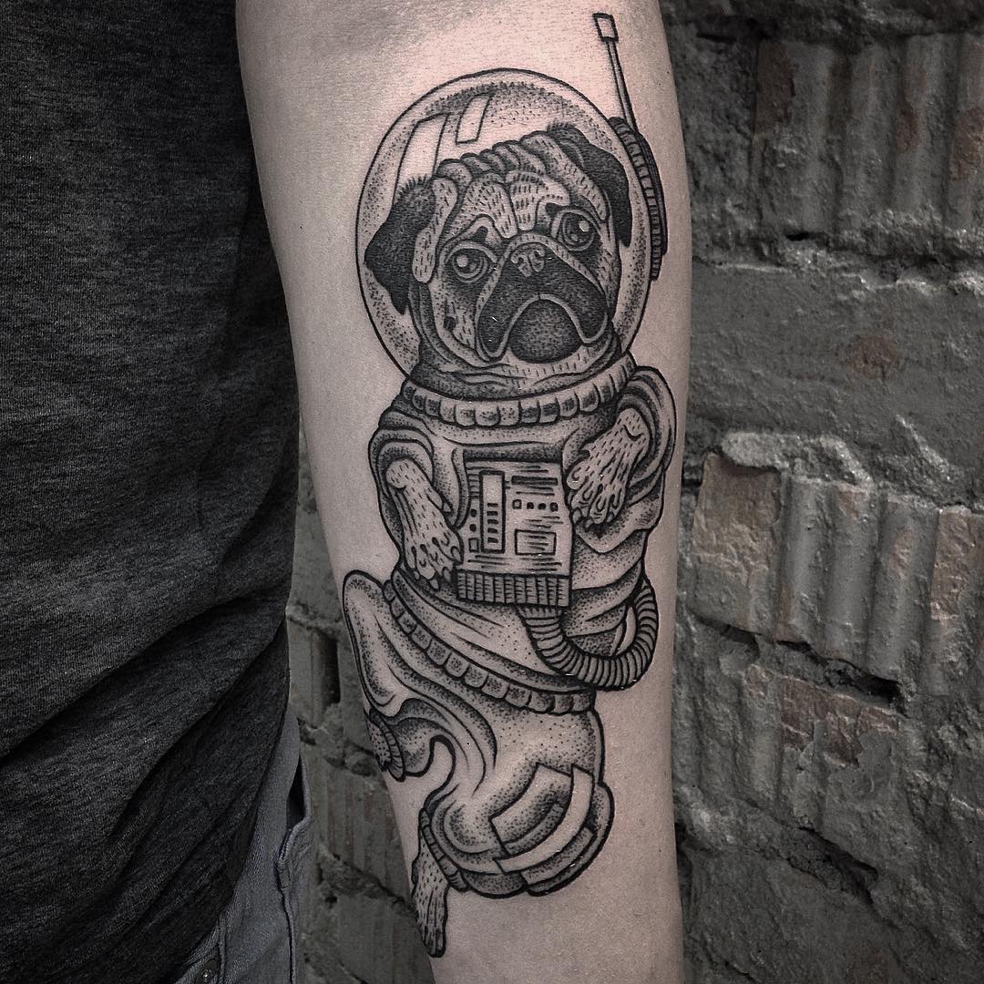 Tatuagens inspiradas em adoráveis Pugs | Marte é para os Fracos