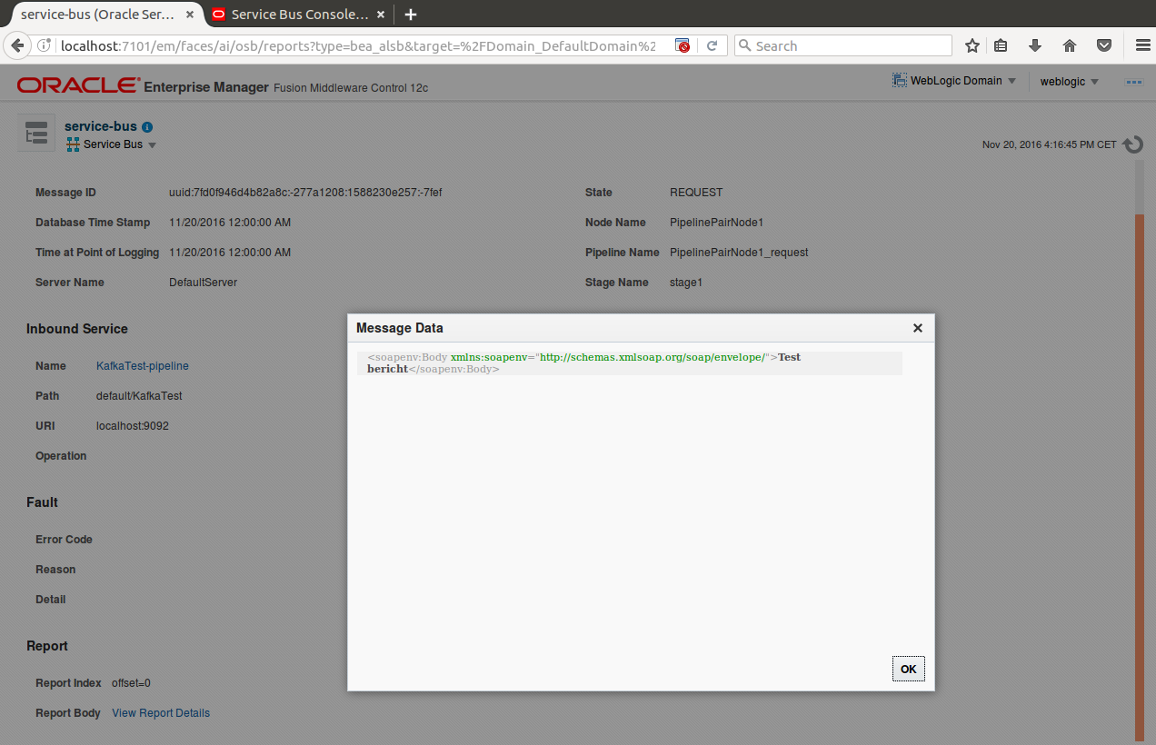 Oracle SOA / Java blog: Oracle Service Bus: A quickstart for the Kafka transport