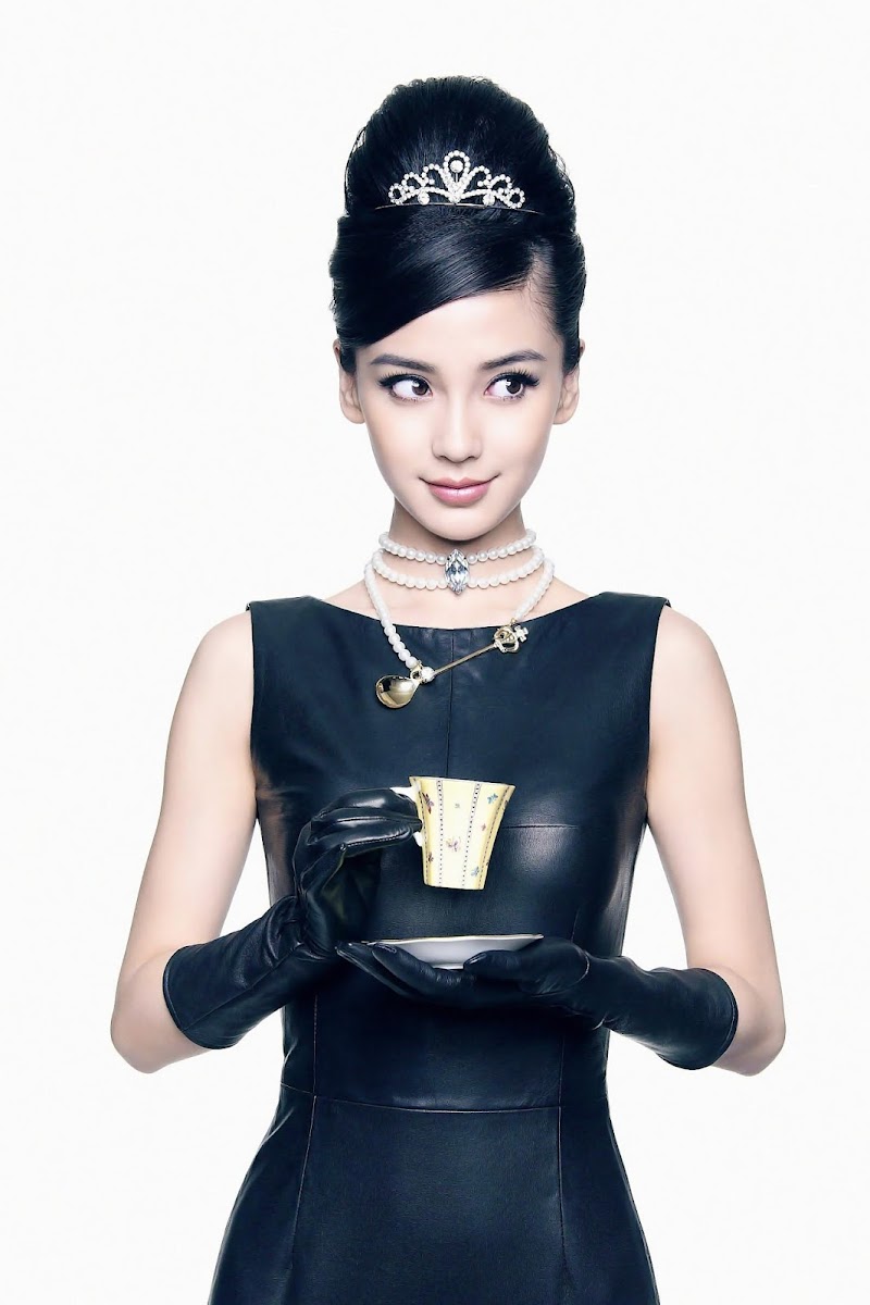 Angelababy as Audrey Hepburn [5 MIC] : r/LadiesInLeather