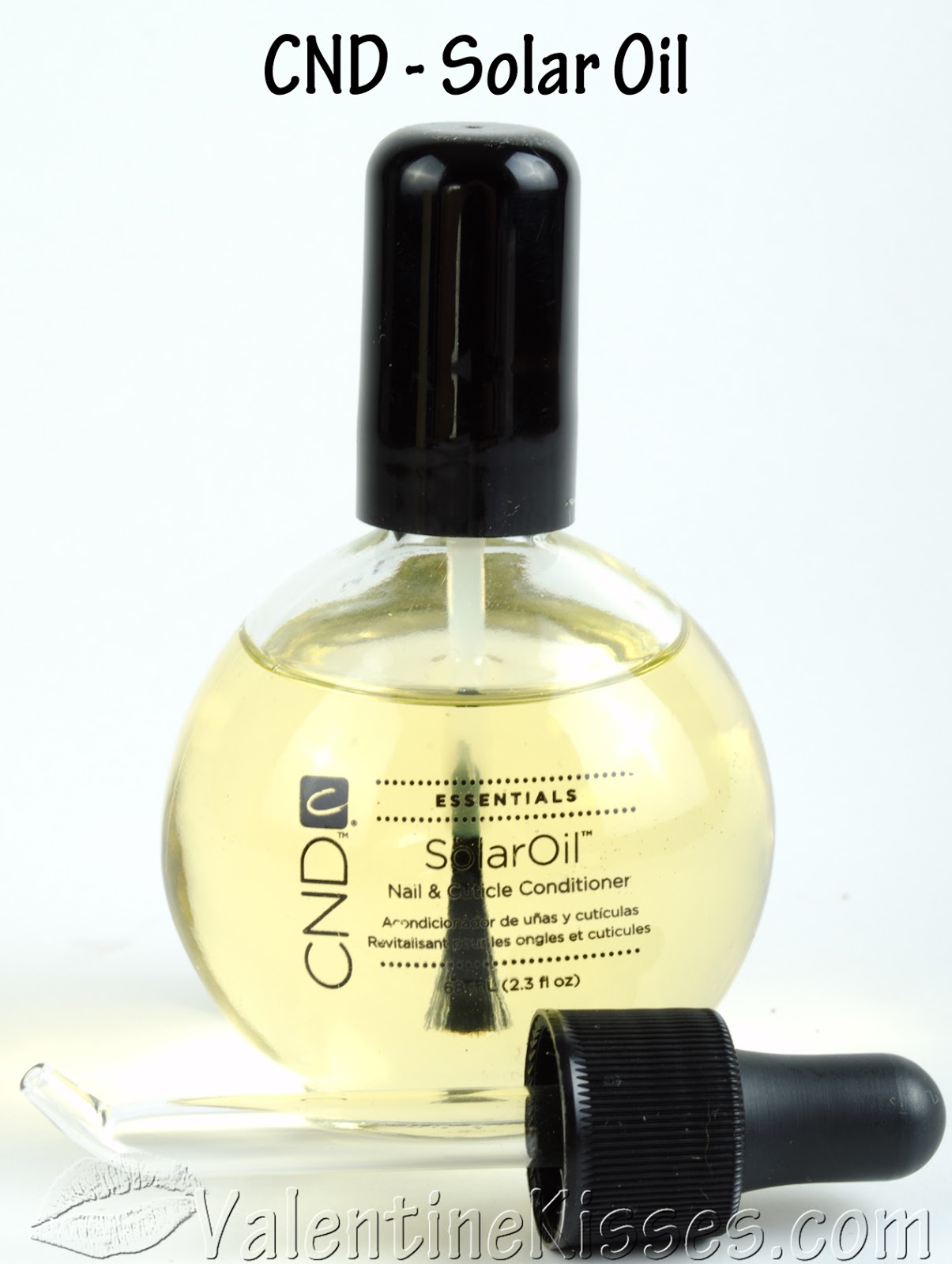 Valentine Kisses: CND Solar Oil - pics, before & after, review