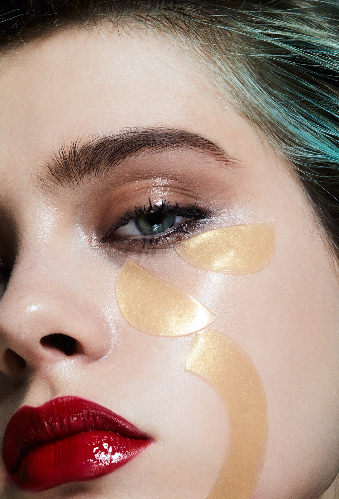 Japanese Korean Face Mask Beauty Editorial Photo Shoot- 24 Karat Gold ...