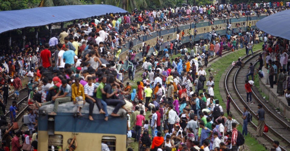 TVL: Trens mega lotados